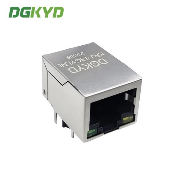Quality Customized Shielded 10/100base Single Port RJ45 Jack With Lan Transformer for sale
