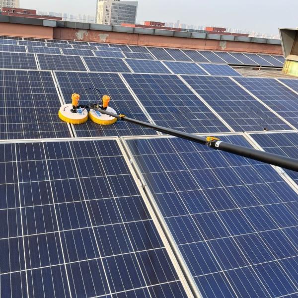 Quality High Pressure Cleaning Retractable Outdoor Rotating Brush for Solar Panel for sale