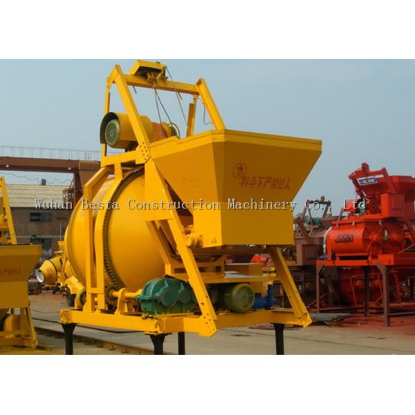 Quality 350 Liter Rubber Wheel Driving Drum Cement Mixer 30-40s Working Cycle for sale
