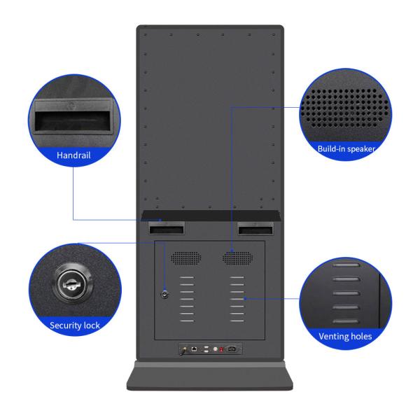 Quality 43 Inch Interactive Digital Signage Display Floor Standing Wifi 4g Android 5x 6x for sale