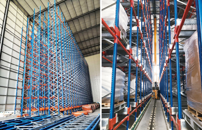 Two Way Radio Shuttle Racking and Stacker Crane Floor Supported SRM Storage And Retrieval Machine ASRS Automatic Storage And Retrieval System