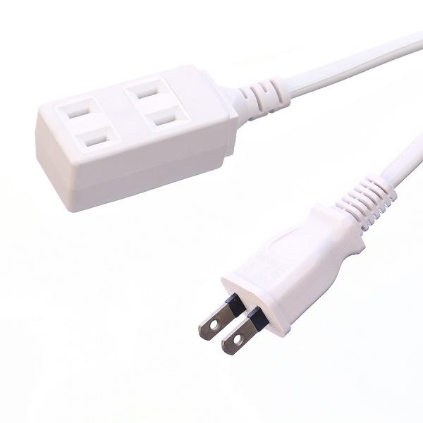 Quality 2X2mm2 Oxygen Free Bared Stranded Copper Conductor JET 2 Pin Plug Male End Type Japan PSE Standard Laptop Extension Cord for sale