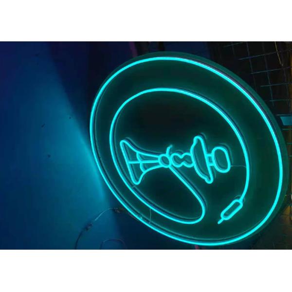 Quality Garden Neon sign Blue color billboard lighting pattern Interior Decorating for sale