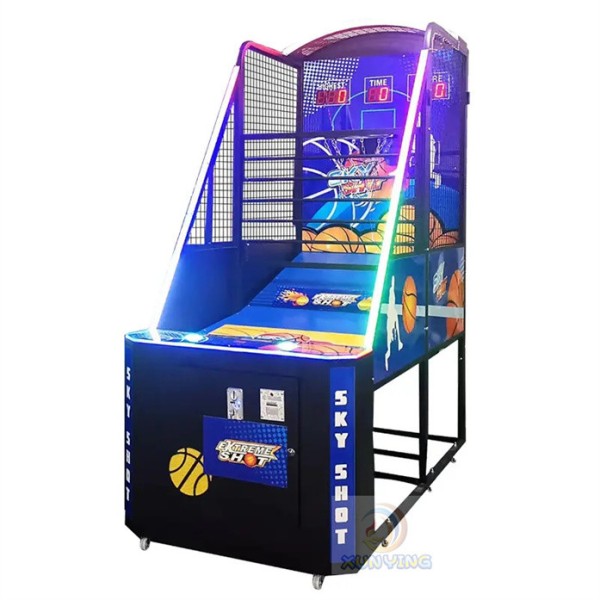 Quality 240V Coin Operated Electronic Arcade Basketball Machine Shooting Games for sale