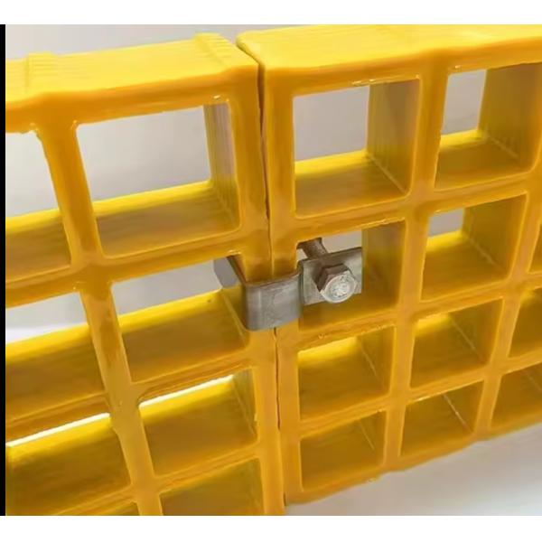Quality Custom Size Color Thickness Molded Fiberglass Grating FRP GRP Mesh Plastic for sale