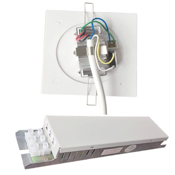 Quality Custom IP45 Non Maintained 1W LED Rechargeable Emergency Lamp PC Plate for sale