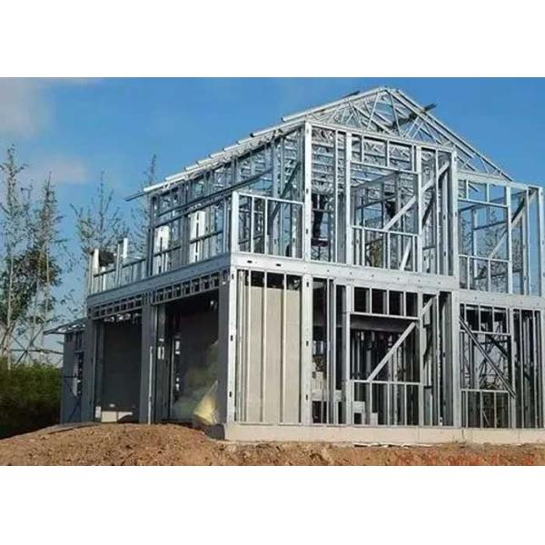 Quality Prefabricated Steel Structure House Villa , CE Certificate , Fast Assemble Farm for sale
