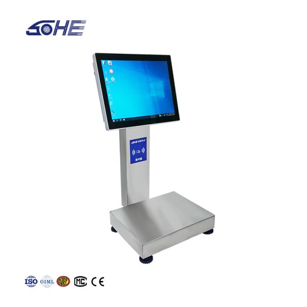 Quality Waterproof Touch Screen SOHE Swipe Card Counting Smart Scale with 3KG Accuracy Error for sale
