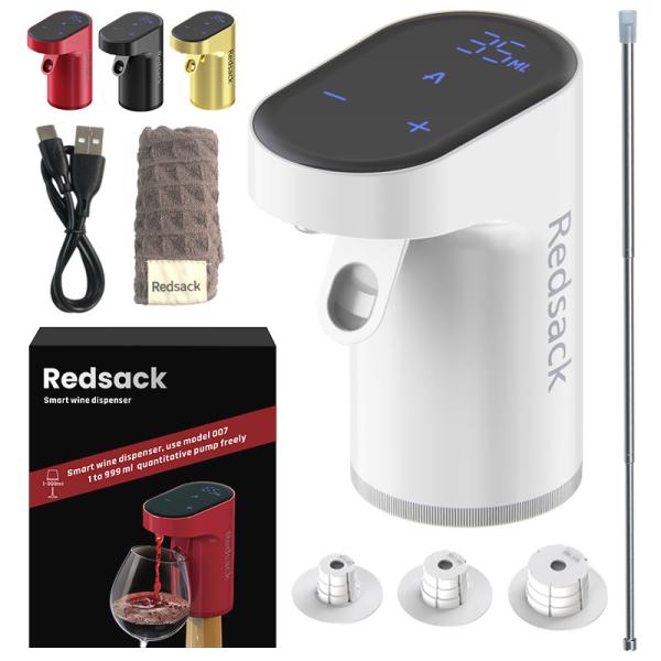 Quality 1200mah Battery Smart Multi Smart Wine Aerator And Dispenser With LED Touch for sale