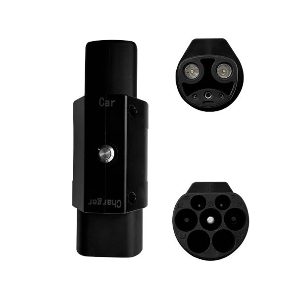 Quality 7kw 32A NACS AC EV Charging Adapter for NACS Type2 Charging Pile to Upgrade/ Retrofit Tesla in Black for sale