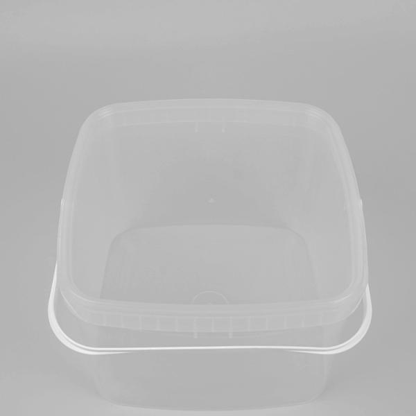 Quality 3L White Square PP Plastic Bucket for sale
