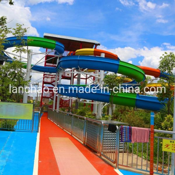 Quality Fiberglass Spiral Water Slide Screaming Fiberglass Screw ISO9001 for sale