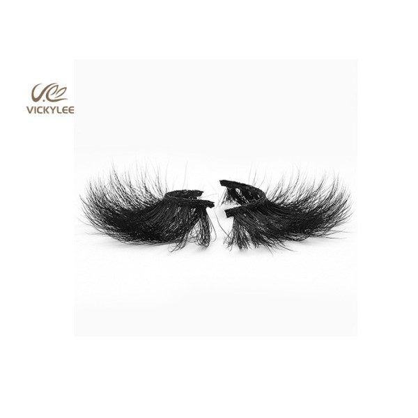 Quality Dramatic Fluffy Crossed Long 21MM 5D Mink Lashes for sale