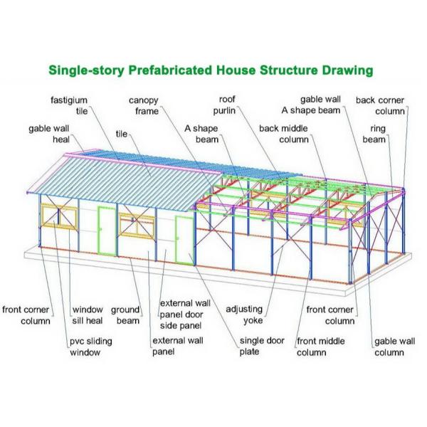 Quality Temporary K Type Classroom Prefab Building Office for sale