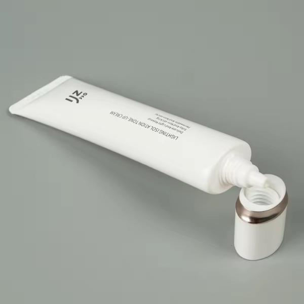 Quality Oval BB Cream Tube Airless Squeeze Tube Containers 5ml - 200ml With Long Nozzle for sale