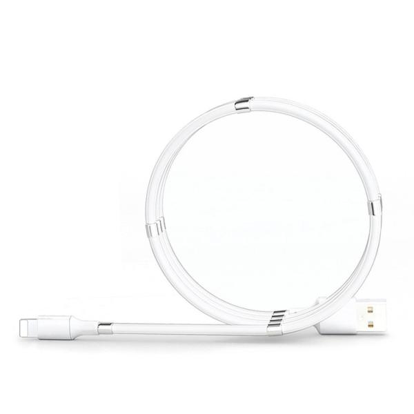 Quality TPE 2M Fast Charging Magnetic USB C Cable Self Winding for sale