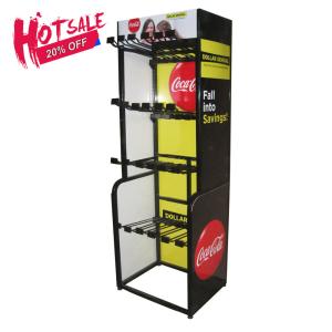 Quality Drink Rack Water Energy Bottle Shelf Beverage Display Stand for sale