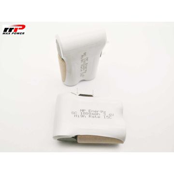 Quality Power Tools Nicd Battery Cells 3.6V SC1800mAh High Discharge Rate 15C CB IEC for sale