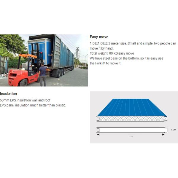 Quality Portable Mobile Resort House Movable Toilet Cabin for sale