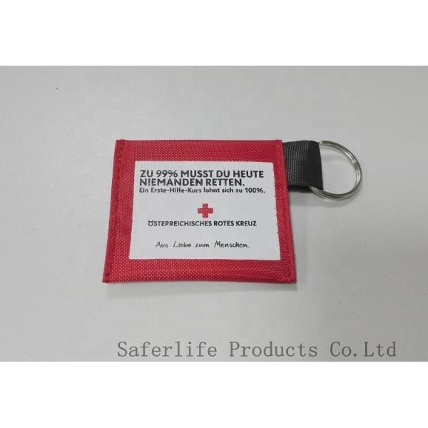Quality Competitive promotion products key chain emergency disposable CPR face shields for sale