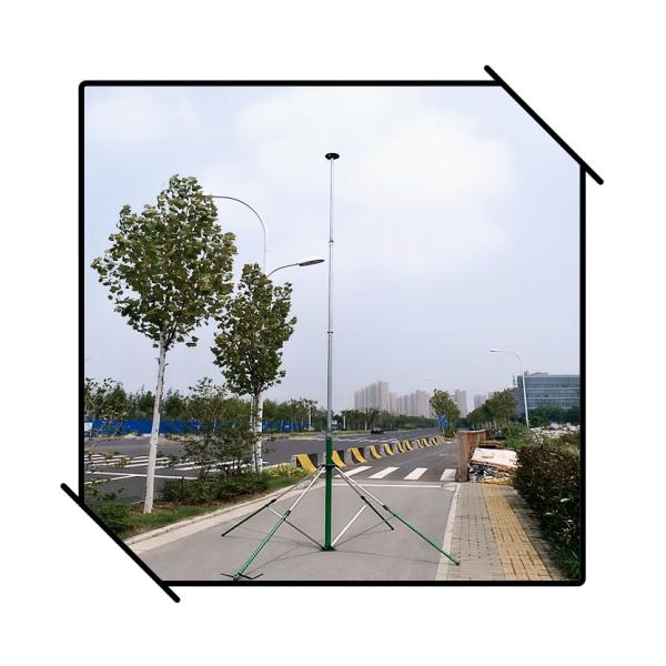 Quality Guyed Lightweight Push Up 18M Aluminium Telescopic Mast for sale