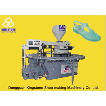 Quality Single Color Rotary Sandal Making Machine For Plastic PVC Shoes Injection for sale