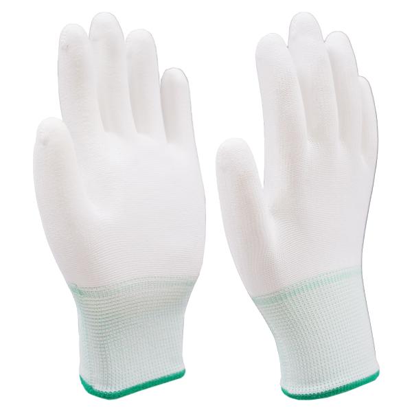 Quality 13 Gauge PU Coated Polyester Handling Gloves Breathable for sale