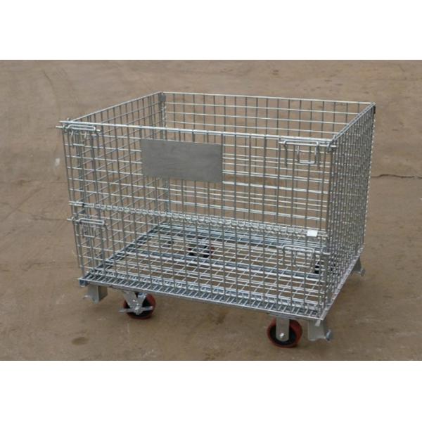 Quality Metal Mesh Storage Containers , Turnover Wire Mesh Storage Boxes for sale