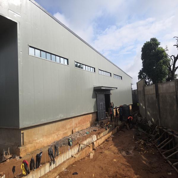 Quality Prefabricated Steel Structure Workshop with Q355 Frame and Sandwich Panels for sale