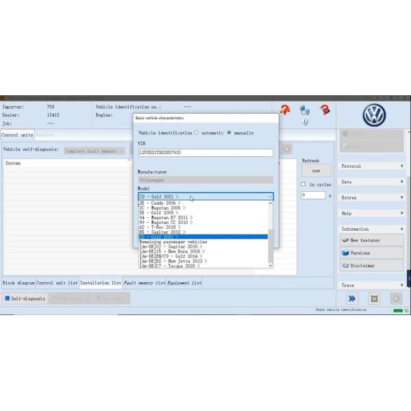 Quality ODIS 6.2 Automotive Diagnostic Computer Software AUDI VW Bentley for sale