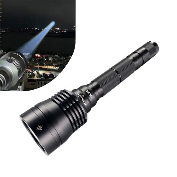 Quality IP67 Waterproof 3000M Thrower LEP 21W 1000 Lumen White Laser Tactical Flashlight Torch for sale