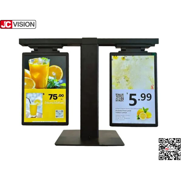 Quality JCVISION 10.1-inch Dual Screen Display Of Product Electronic Price Tag, Digital for sale