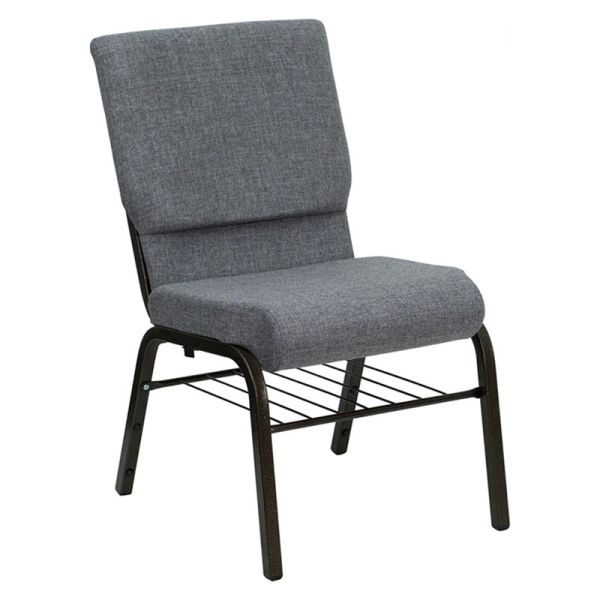 Quality Stackable Church Chair Metal Interlocking Padded for Auditorium Conference Event for sale