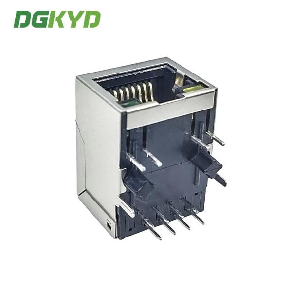 Quality Customized Shielded 10/100base Single Port RJ45 Jack With Lan Transformer for sale
