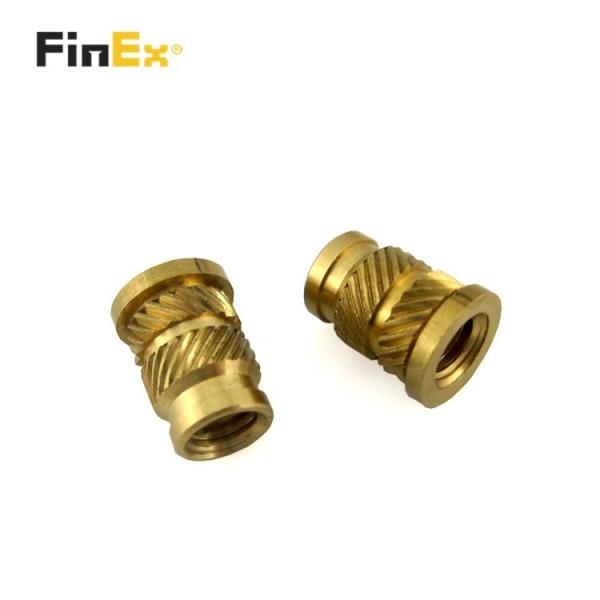 Quality OEM Knurled Brass Insert Embedded Nut For Plastic Injection Moulding for sale