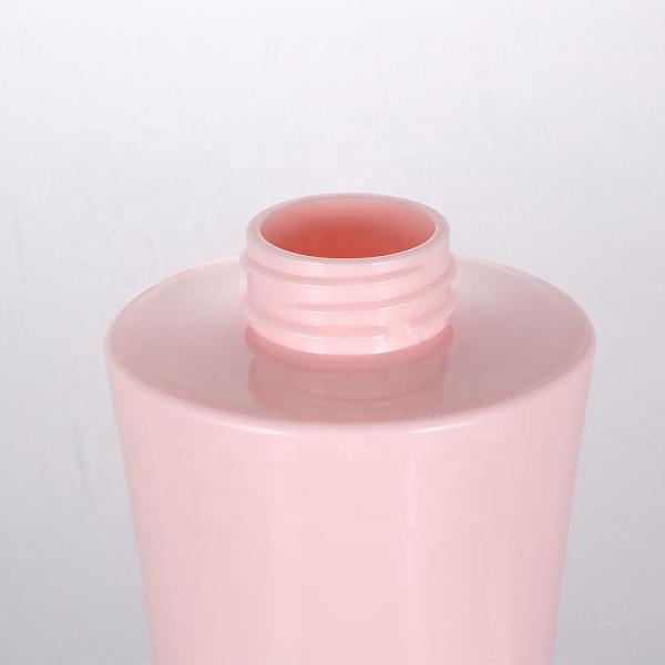 Quality Wholesale 350ml 500ml Luxury Pink Square Airless Refillable Shower Gel Empty for sale