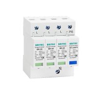 Quality BR-20 3P+1 20kA Surge Protection Device Spd Lightning Arrester thunder protector for sale