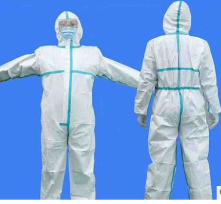 Quality 63 GSM PP+PE Disposable Protective Clothes for sale
