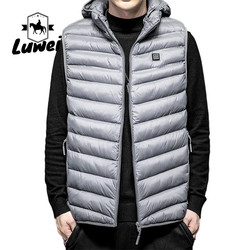 Quality Custom Classic Men Clothing Sleeveless Utility Waistcoats Hooded Quilted Warm for sale