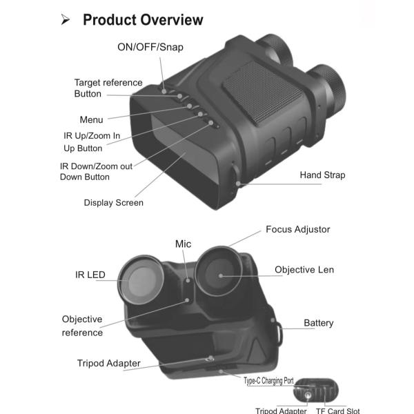 Quality 4K Night Vision Thermal Imaging Goggles For Adults for sale