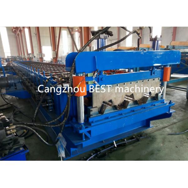 Quality Galvanized Steel Floor Deck Roll Forming Machine , Cold Forming Machine for sale