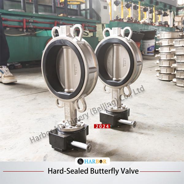 Quality NBR EPDM Soft Seal 304 Stainless Steel Manual Turbine Handle Butterfly Valve for sale