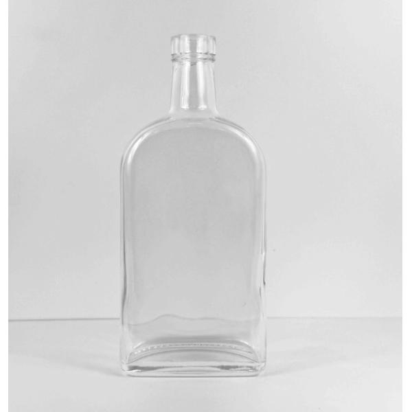 Quality Partial Blue Coating Tequila Glass Bottle Solid Glass Stopper 750ml Tequila for sale