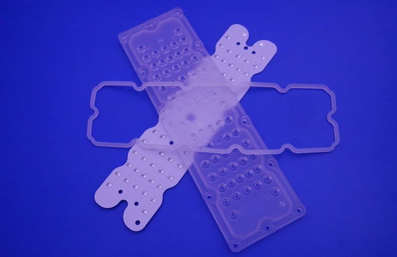 Quality 30 Degree 64 in One LED Optical Array Lens With PCB Boards Horizontal Assembly for sale