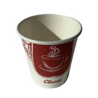 Quality PE Coated 6 Oz Hot Cups Simple Design Disposable Custom Printed Paper Cups for sale