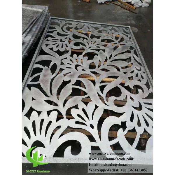 Quality Powder Coated Laser Cut Aluminum Panel with Customizable RAL Colors and 3mm Thickness for Facade Cladding for sale