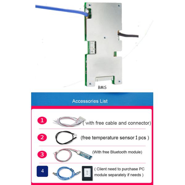 Quality 6S To 10S Smart BMS System Lithium Battery Application 20A To 60A Current for sale