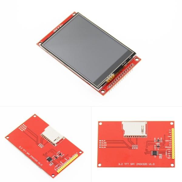 Quality 3.2 Inch Tft color display , 240x320 Resolution , 14 Pins 4 Wire SPI Interface for sale