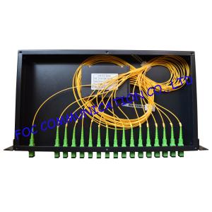 Quality Low PDL Rack Mount Fiber Plc Splitter Ftth / Passive Optical Splitter for sale