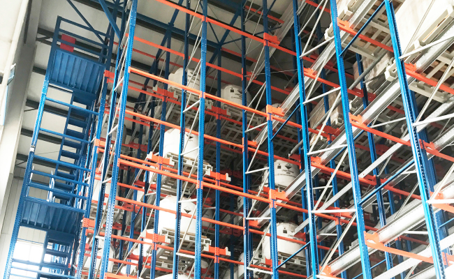 Two Way Radio Shuttle Racking and Stacker Crane Floor Supported SRM Storage And Retrieval Machine ASRS Automatic Storage And Retrieval System